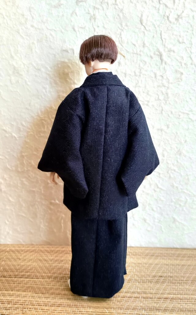 「浮き世の小雨」28cm男子ドール着物＆羽織り | iichi ハンドメイド・クラフト作品・手仕事品の通販