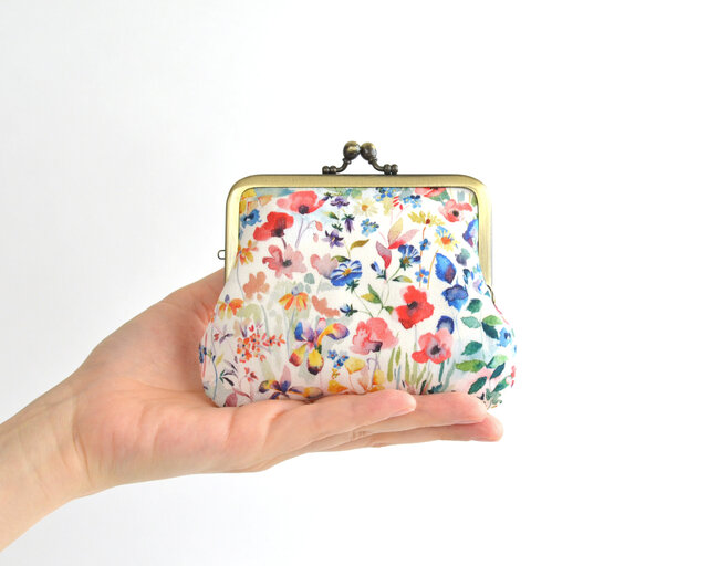 リバティ花柄がまぐち(MS) - Liberty "Felda(フェルダ)” [731] | iichi ハンドメイド・クラフト作品・手仕事品の通販