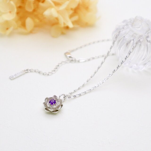 SV ロータスペンダント（アメジスト）1887 | iichi ハンドメイド・クラフト作品・手仕事品の通販