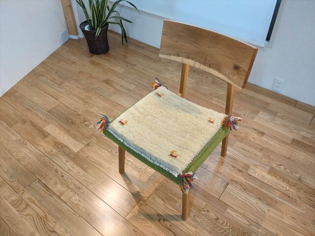 ペルシャ ギャッベ ミニマット 42x41cm アイボリー グレー 手織り絨毯 | iichi ハンドメイド・クラフト作品・手仕事品の通販