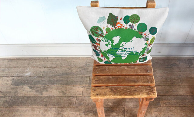 森のクッション keep forest Ⅱ -ヒノキの香り- | iichi 日々の暮らしを心地よくするハンドメイドやアンティークのマーケットプレイス