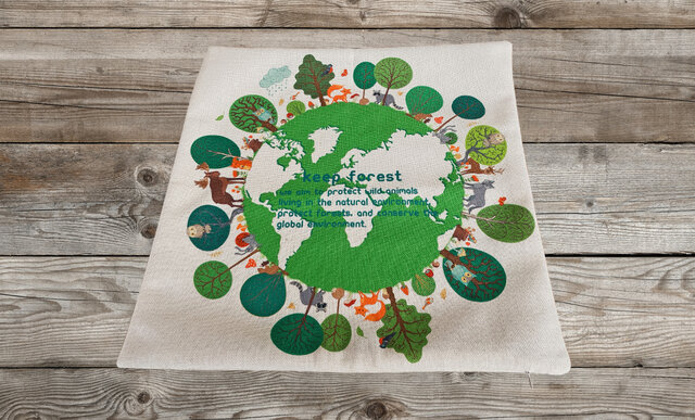 森のクッション keep forest Ⅱ -ヒノキの香り- | iichi ハンドメイド・クラフト作品・手仕事品の通販