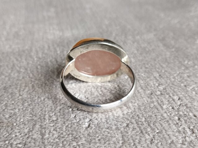 morganite silver ring | iichi ハンドメイド・クラフト作品・手仕事品の通販