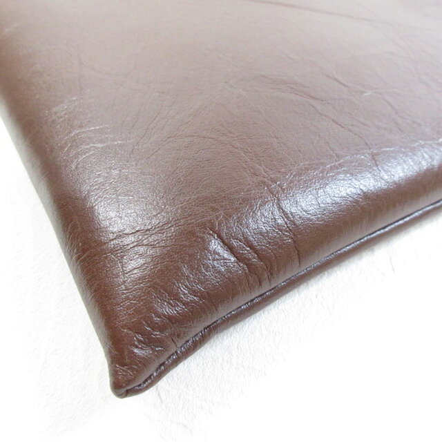 《牛革》ちょい持ちミニトート♪ダークブラウン・ソフトレザー・ワンレザー仕上げ・0322 | iichi ハンドメイド・クラフト作品・手仕事品の通販