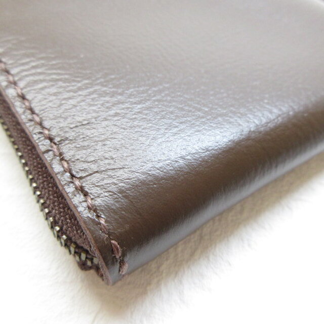 牛革・L字ファスショートウォレット・ソフトレザー・0477 | iichi ハンドメイド・クラフト作品・手仕事品の通販