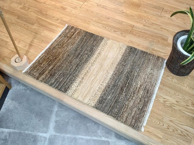 Newモデル】夏でも快適オーガニックラグ 四季を楽しむオールシーズンラグ ガゼニベカール 93x62cm | iichi ハンドメイド・クラフト作品・手仕事品の通販