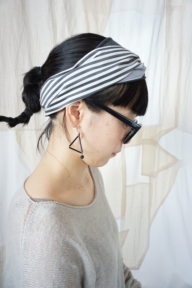 patchwork turban (cotton mix 21ss-b) | iichi ハンドメイド・クラフト作品・手仕事品の通販