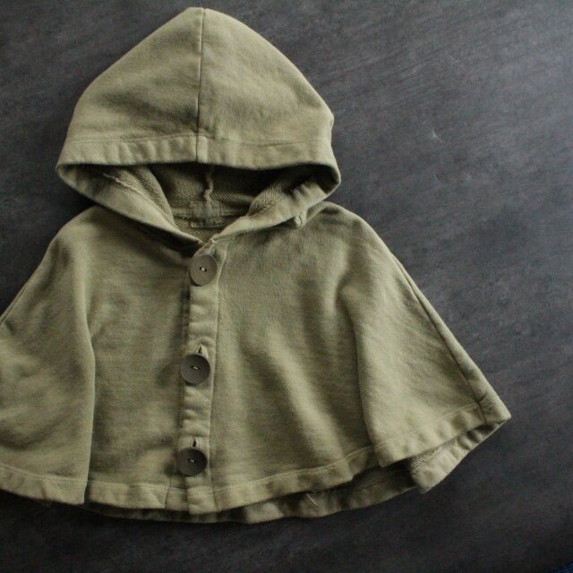 草木染＊ほほえみponcho ザクロ染め〔柳茶色〕 | iichi ハンドメイド・クラフト作品・手仕事品の通販