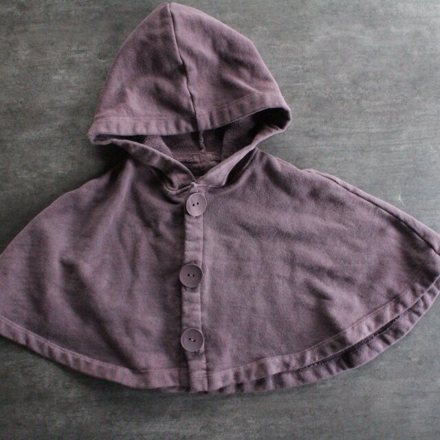 草木染＊ほほえみponcho 五倍子×インド茜染め〔紅藤色〕 | iichi ハンドメイド・クラフト作品・手仕事品の通販