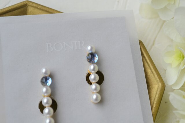 AO + ppp （イヤリング） | iichi ハンドメイド・クラフト作品・手仕事品の通販