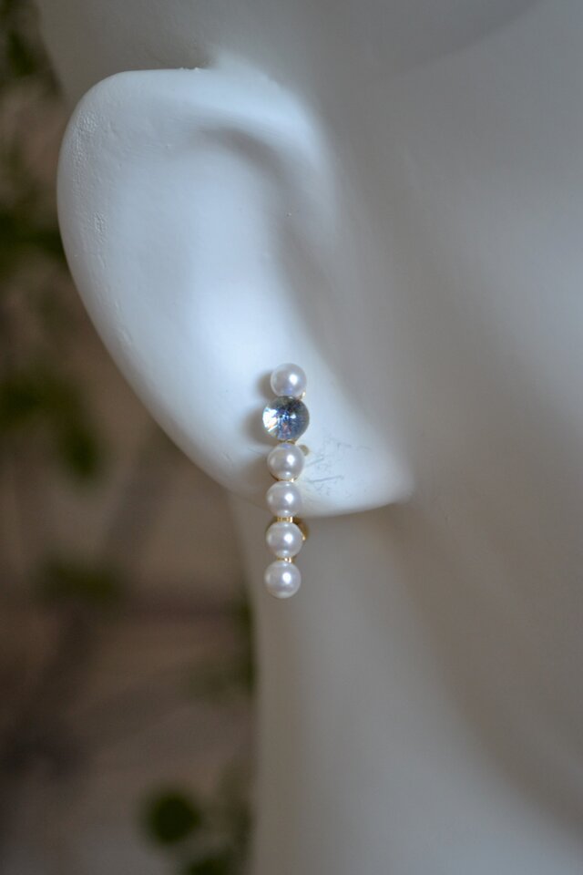 AO + ppp （イヤリング） | iichi ハンドメイド・クラフト作品・手仕事品の通販