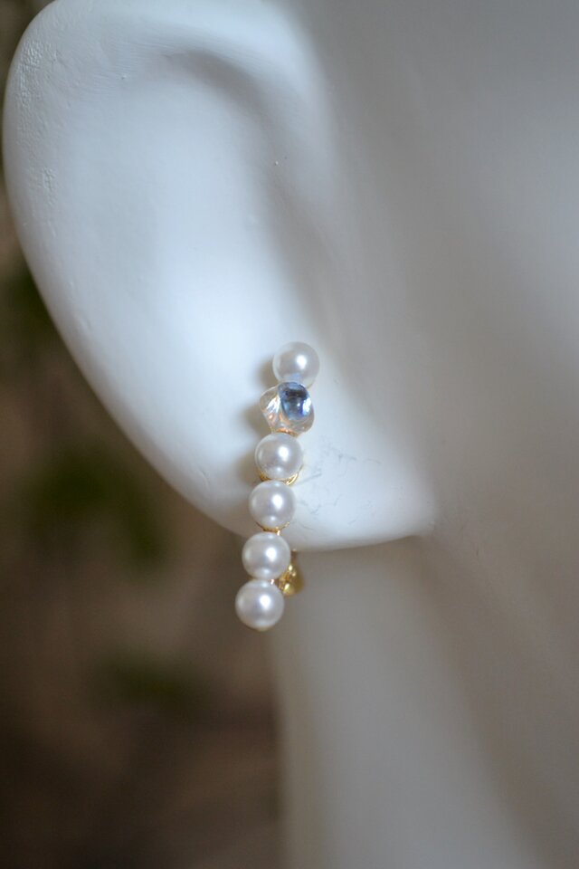 AO + ppp （イヤリング） | iichi ハンドメイド・クラフト作品・手仕事品の通販