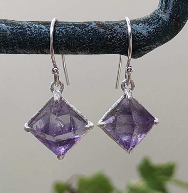 フローライト＊925 pierce | iichi ハンドメイド・クラフト作品・手仕事品の通販