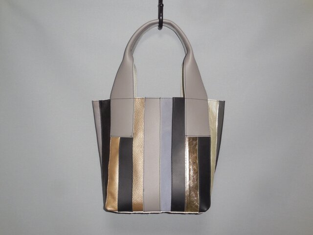 ☆☆送料無料キャンペーン7月10日まで☆☆レザーパッチワークハンドバッグ361 | iichi ハンドメイド・クラフト作品・手仕事品の通販