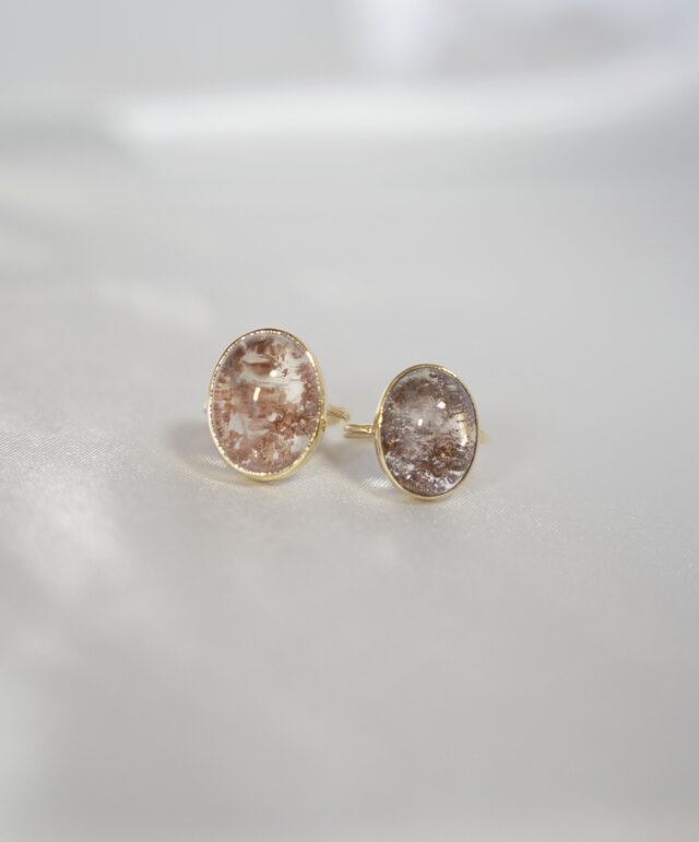 Red Garden Quartz K18 Ring | iichi ハンドメイド・クラフト作品・手仕事品の通販