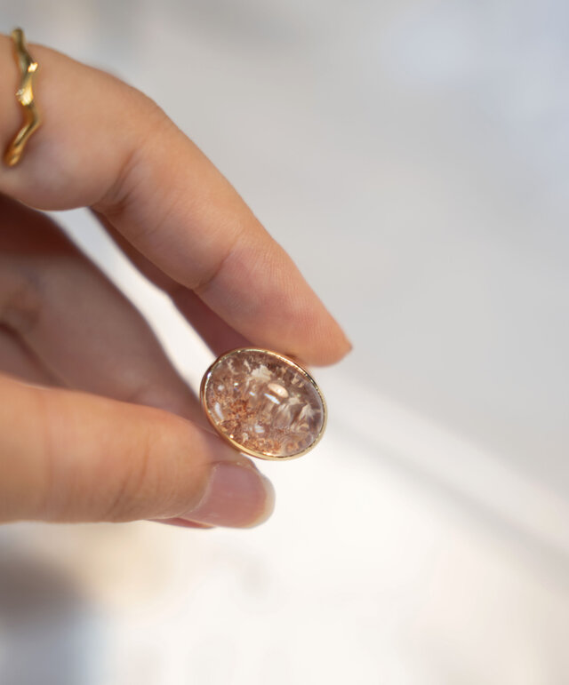 Red Garden Quartz K18 Ring | iichi ハンドメイド・クラフト作品・手仕事品の通販