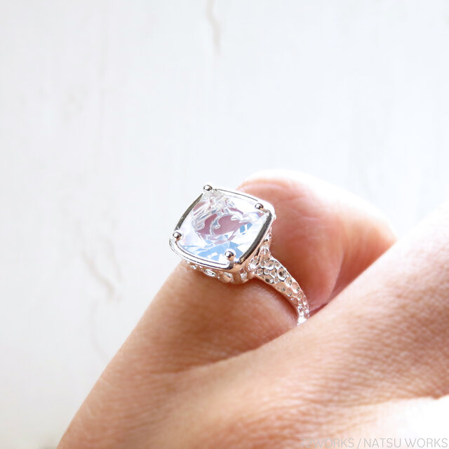 ラベンダー クォーツリング / Lavender Quartz Ring | iichi ハンドメイド・クラフト作品・手仕事品の通販