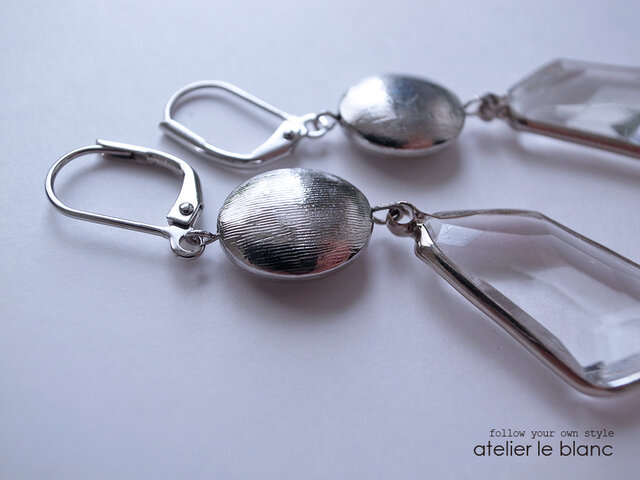 urban summer holiday ～クリアパーツのピアス～ | iichi ハンドメイド・クラフト作品・手仕事品の通販