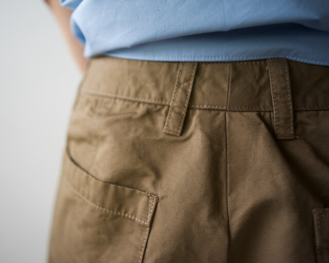 twill cotton linen/tack pants/kangroo | iichi ハンドメイド・クラフト作品・手仕事品の通販
