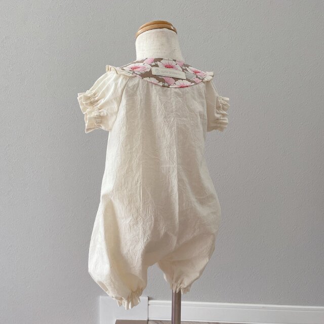 Tilda Gwendelyn Dijon＆コットンキャンブリックのツーウェイオール／新生児／出産祝い | iichi ハンドメイド・クラフト作品・手仕事品の通販