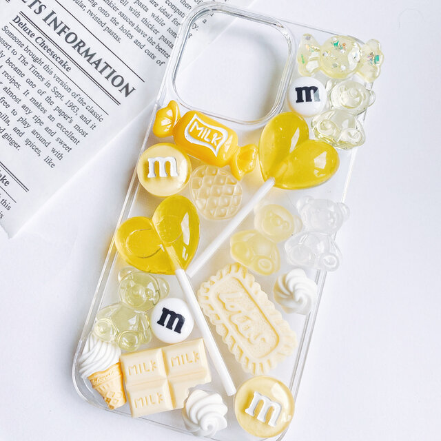 iPhone13pro専用 CANDY POP lemonadeお菓子のiPhoneケース フェイクスイーツ | iichi ハンドメイド・クラフト作品・手仕事品の通販