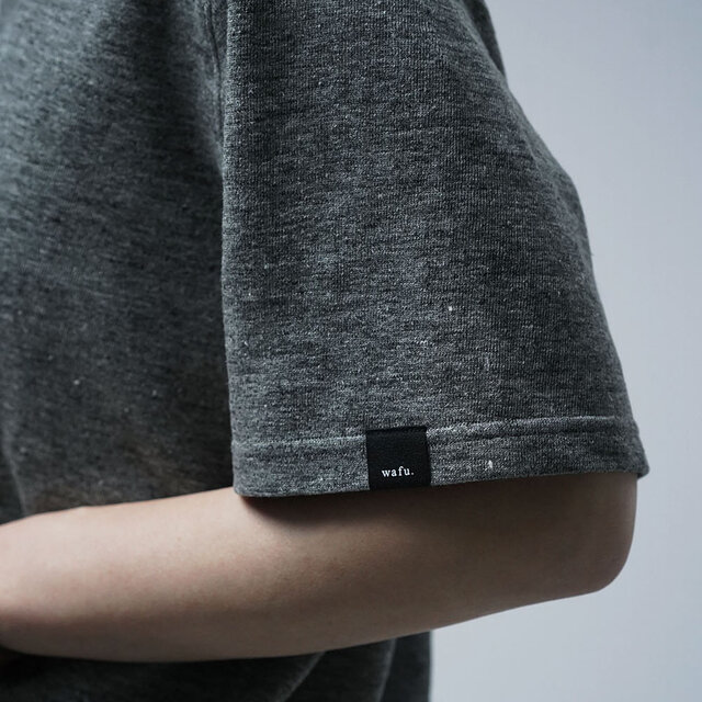 【wafu/Mサイズ】肌がえらぶ リネンのTシャツ 防臭 防菌 / 杢グレー t020r-mgr2-M | iichi ハンドメイド・クラフト作品・手仕事品の通販