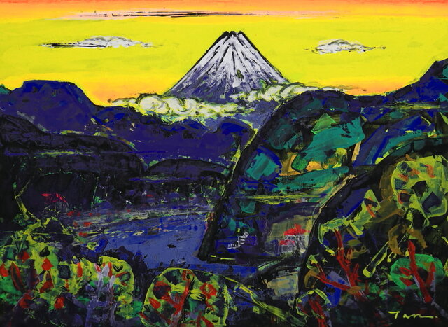 「富 士」(NO.2230) 8号P 送料無料 額付き 安本太ん | iichi ハンドメイド・クラフト作品・手仕事品の通販