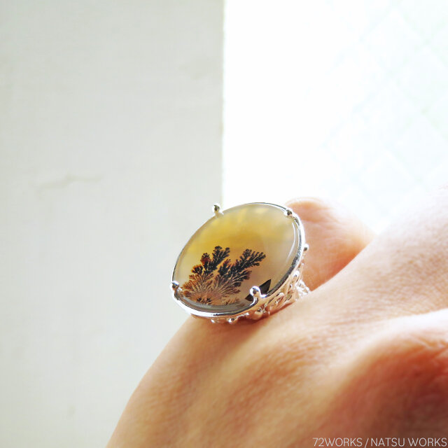 デンドリティック アゲートリング / Dendritic Agate Ring | iichi ハンドメイド・クラフト作品・手仕事品の通販