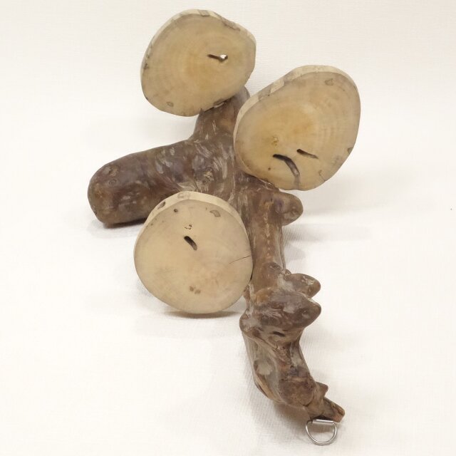 【温泉流木】個性的な流木と丸太流木の壁掛け飾り棚009ダイナミックな枝分かれの上質流木 壁掛け棚 ウォールラック 流木インテリア | iichi ハンドメイド・クラフト作品・手仕事品の通販