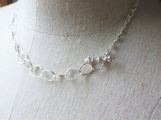 SV輪っかのネックレス45㎝ | iichi ハンドメイド・クラフト作品・手仕事品の通販