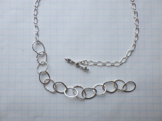 SV輪っかのネックレス45㎝ | iichi ハンドメイド・クラフト作品・手仕事品の通販