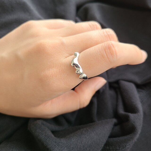 【Outfit SET】Melt RING × "about to fall" Drop RING ≪送料無料≫ | iichi ハンドメイド・クラフト作品・手仕事品の通販