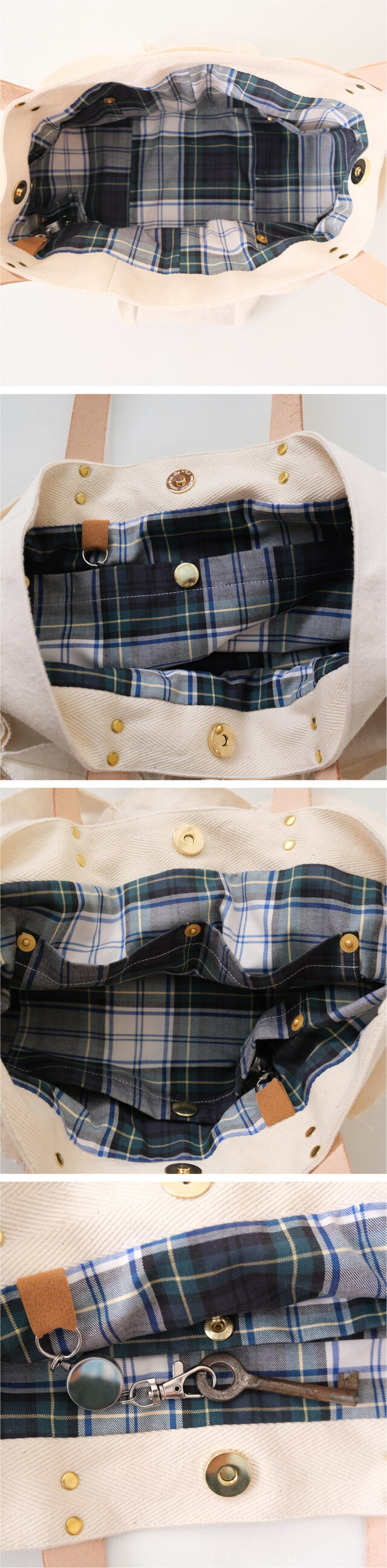 パッチワークトート kaki | iichi ハンドメイド・クラフト作品・手仕事品の通販