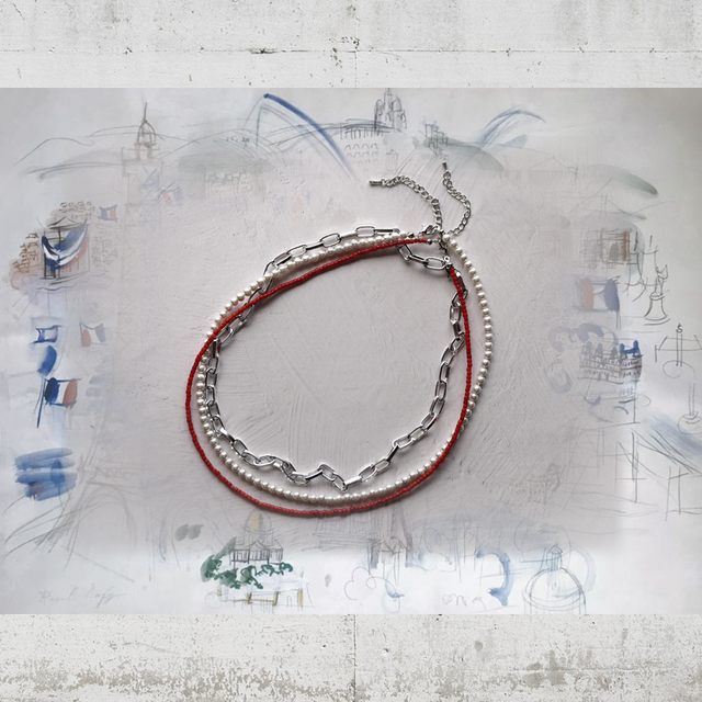 必要だから作っちゃいました-華奢な珊瑚ネックレス- | iichi ハンドメイド・クラフト作品・手仕事品の通販