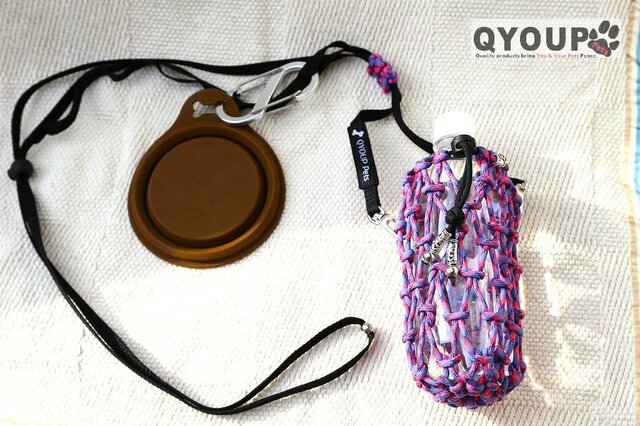 パラコード 500mlペットボトルラップ＆ショルダーストラップ Wild Flowers | iichi ハンドメイド・クラフト作品・手仕事品の通販