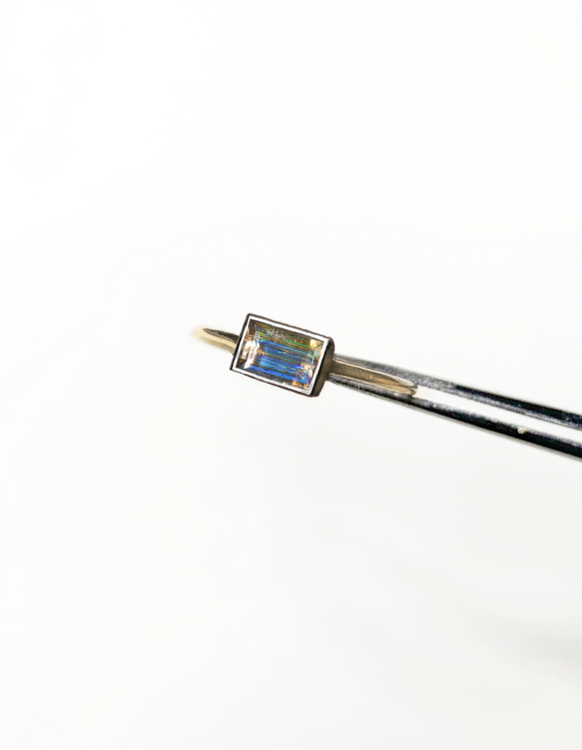 一点もの k18 Rainbow Scapolite リング No.3/ 受注制作 | iichi ハンドメイド・クラフト作品・手仕事品の通販