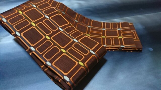 創作帯☆角帯 玉虫レトロ模様 巾約12cm | iichi 日々の暮らしを心地よくするハンドメイドやアンティークのマーケットプレイス