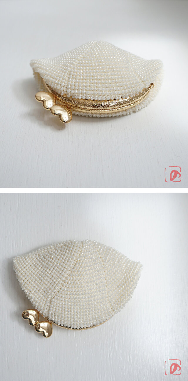 ばあば作♡シードビーズのがま口（Alyssum・1727） | iichi 日々の暮らしを心地よくするハンドメイドやアンティークのマーケットプレイス