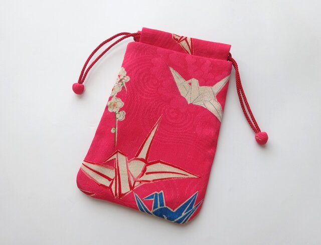 古布 ミニ巾着 ガラケーポーチ no115 | iichi ハンドメイド・クラフト作品・手仕事品の通販