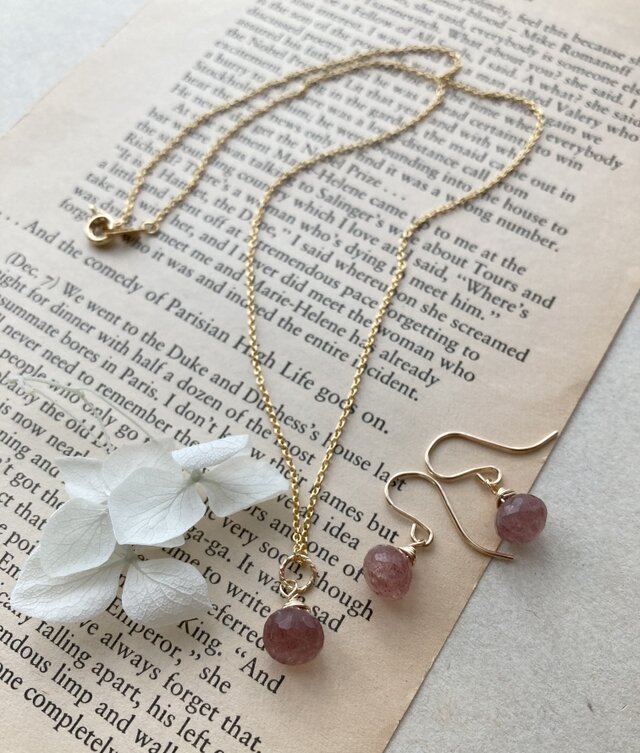 秋色 モスコバイトのひと粒ネックレス | iichi ハンドメイド・クラフト作品・手仕事品の通販