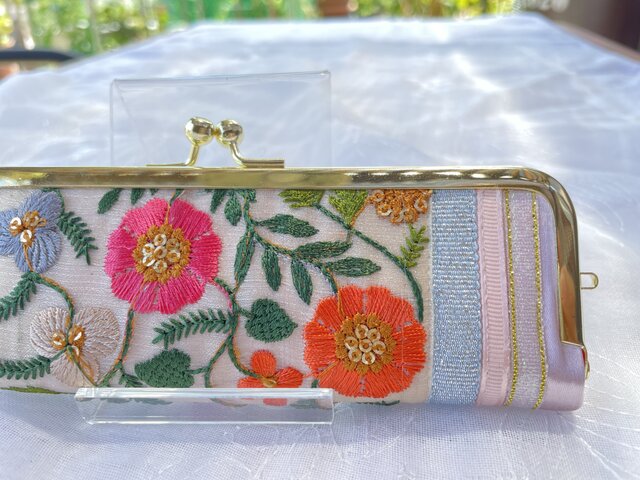 大人女子の仕分けの出来るリボンのコインケース NO.101 | iichi ハンドメイド・クラフト作品・手仕事品の通販