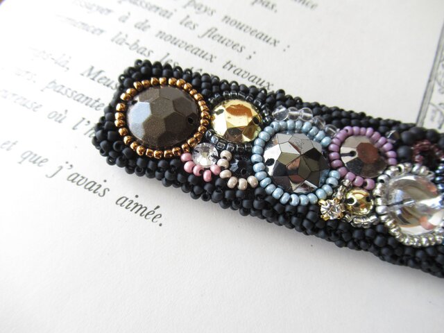 きらきらビジューのバレッタorヘアクリップ012 | iichi ハンドメイド・クラフト作品・手仕事品の通販