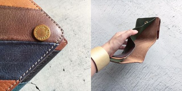 PATCHWORK MOTOR WALLET SMALL | iichi ハンドメイド・クラフト作品・手仕事品の通販