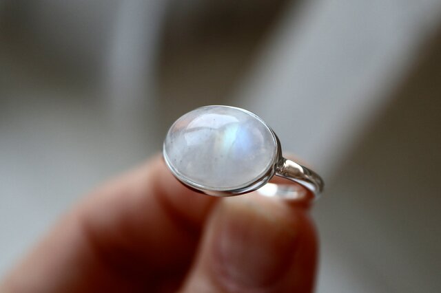 [子兎のmoonstone]ring | iichi ハンドメイド・クラフト作品・手仕事品の通販
