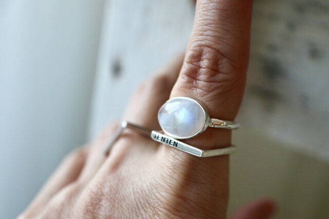 [子兎のmoonstone]ring | iichi ハンドメイド・クラフト作品・手仕事品の通販