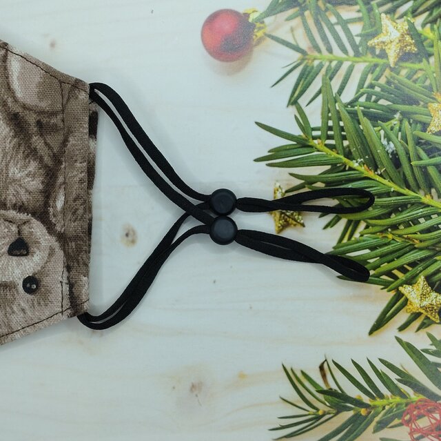 あ969 もふもふテディベア☆立体マスク | iichi ハンドメイド・クラフト作品・手仕事品の通販