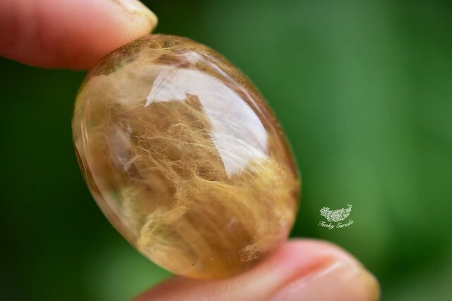 レアもの★オレンジアンフィボール★ガーデンクォーツ s538 | iichi ハンドメイド・クラフト作品・手仕事品の通販