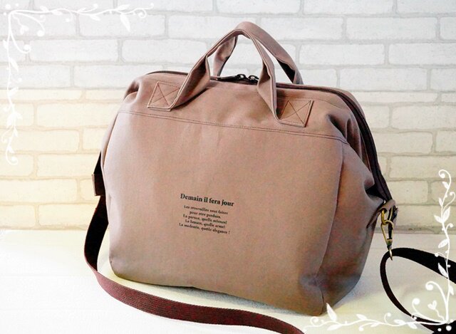 2way 11号帆布ワイヤーボストンバッグ | iichi ハンドメイド・クラフト作品・手仕事品の通販