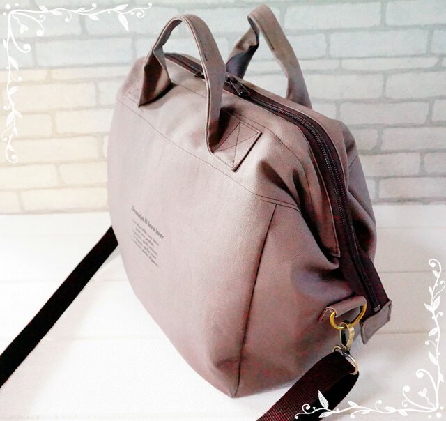 2way 11号帆布ワイヤーボストンバッグ | iichi ハンドメイド・クラフト作品・手仕事品の通販