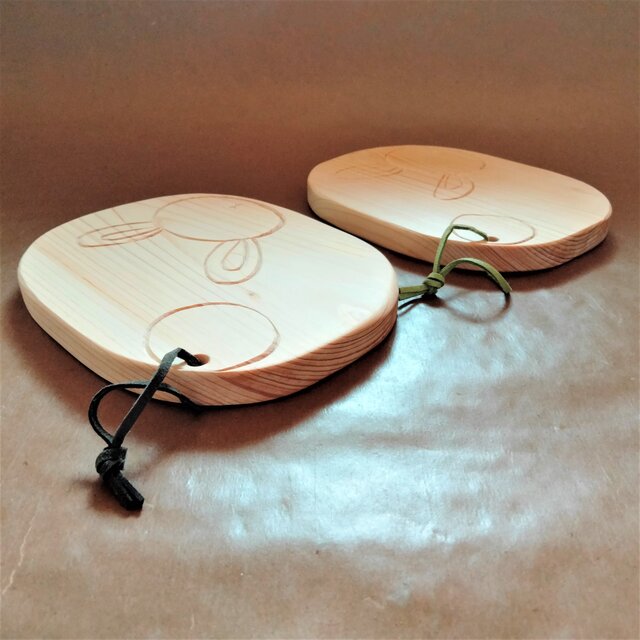 うさぎプレート 皿 木彫り 2023 | iichi ハンドメイド・クラフト作品・手仕事品の通販